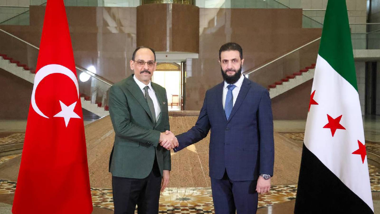 MİT Başkanı İbrahim Kalın, Suriye Cumhurbaşkanı Colani ile görüştü ...